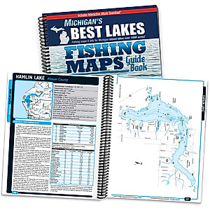 Michigan's Best Lakes Fishing Maps Guide Book