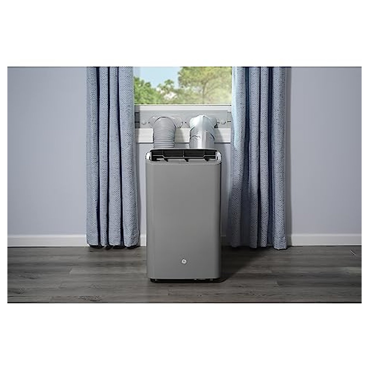 GE Dual Hose Kit for Portable Air Conditioner, Convert Single Hose Portable AC Unit to Dual Hose for Faster Cooling, Easy Install, Compatible With Select GE Models, RAP02, Grey