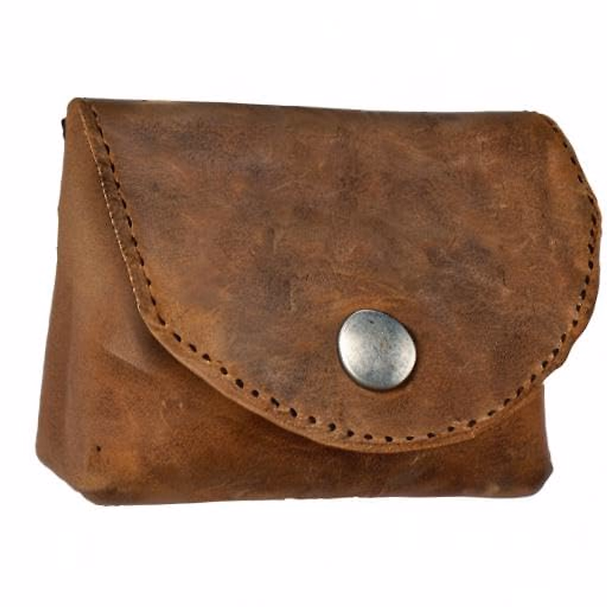 Hide & Drink, Rectangular Cash Holder, Earphone Pouch, Card Case, Vintage Pouch, Everyday Accessories, Full Grain Leather, Handmade, Bourbon Brown