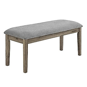 ECLY. Woven Bench for Bedroom End of Bed Bench 39.5" Wooden Bench ndoor Dinning Bench Entrywway Bench with Solid Rubber Wood leas Bed Bench forBedroom Entryway Living Room Kitchen