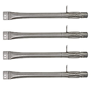 UpStart Components 4-Pack BBQ Gas Grill Tube Burner Replacement Parts for Brinkmann 810-3660-0 - Compatible Barbeque Stainless Steel Pipe Burners