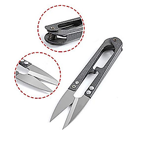 Ruwado 3 Pcs Thread Clippers Sewing Scissors 4.2 Inch Cutter Mini Snip Trimming Nipper Handheld Snippers Embroidery Clippers Sewing Scissors for Stitch Art Craft Project Tailor DIY Supplies