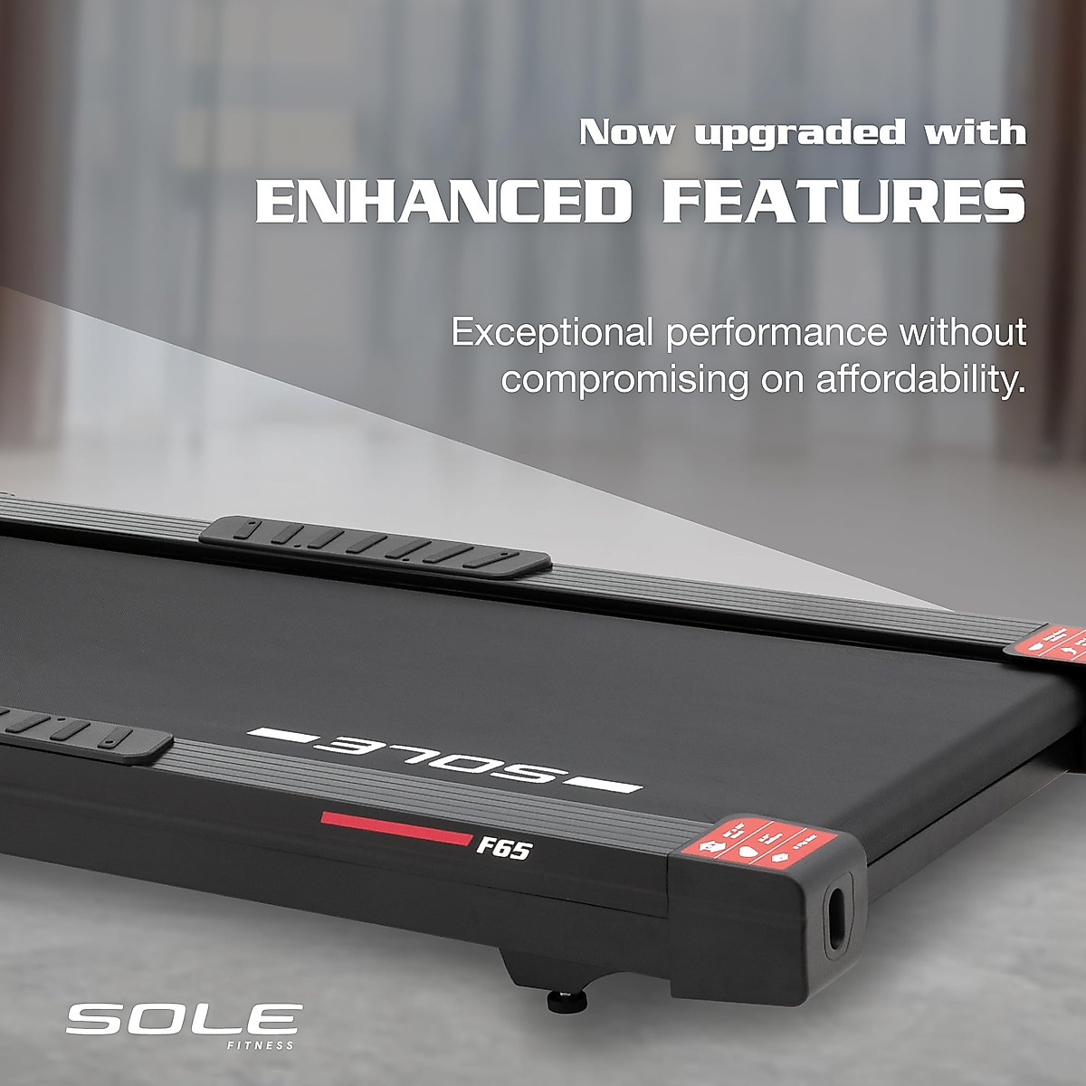 New 2023 Treadmill, Sole Treadmill F65, Foldable Treadmills for Home Use, Bluetooth, Wide Speed Range, Large Running Surface, Treadmill Foldable, Treadmills for Home with Incline, (Sole F65)