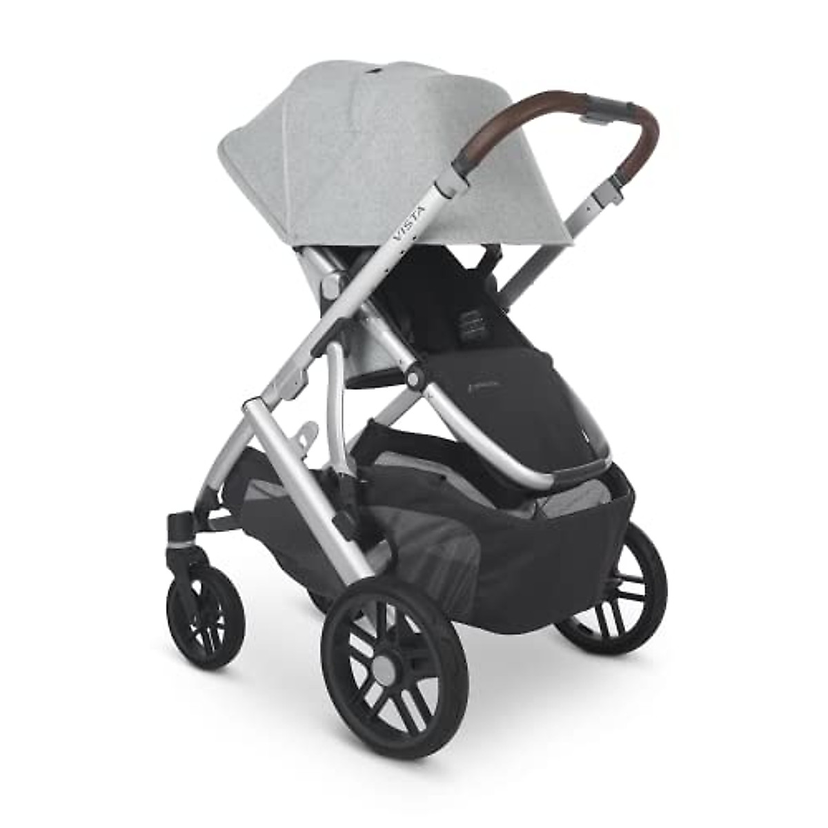 Vista V2 Stroller - Stella (Grey Brushed Melange/Silver/Chestnut Leather)