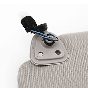 Nakuuly Left Driver Side Sun Visor with Light Compatible with 2009 2010 2011 2012 2013 2014 Nissan Murano Gray Sunvisor Replaces # 96401-1AA1B