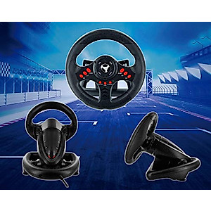 SUBSONIC SA5426 Racing Wheel Universal with Pedals for Playstation 4, PS4 Slim, PS4 Pro, Xbox One, Xbox One S, PS3