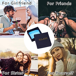 Sllaiss 8Pcs 20G Sterling Silver Nose Studs Ring for Women Man Gold Nose Piercing Body Jewelry Gifts (SILVER & GOLD)