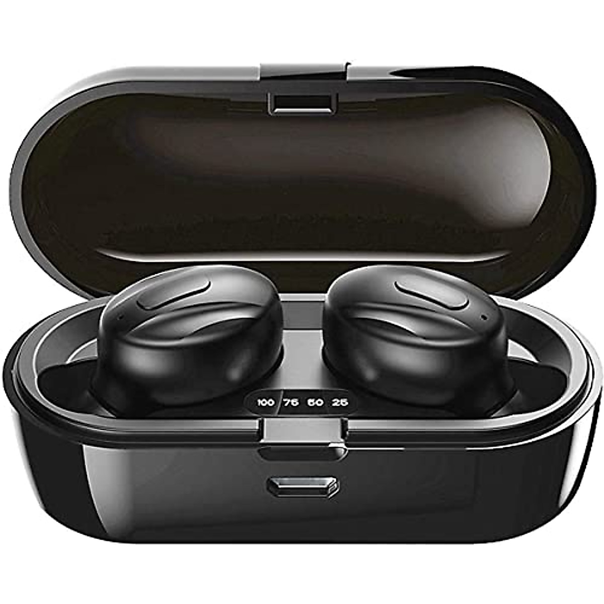 Hoseili 2023 new editionBluetooth Headphones.Bluetooth 5.0 Wireless Earphones in-Ear Stereo Sound Microphone Mini Wireless Earbuds with Headphones and Portable Charging Case for iOS Android PC. XG3