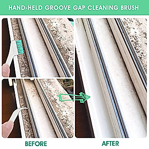 Small Cleaning Brushes for Household, 8Pcs Crevice Cleaning Tool Set for Window Groove Track Humidifier Keyboard Bottle Door Car Vent, Tiny Detail Cleaner Scrub Brush for Gaps Corner Tight Space