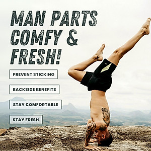 Super Fresh Man Parts Ball Deodorant for Men | Powder Lotion, Fresh Control Odor, Anti Chafing, Stop Itch, Absorb Sweat, Aluminum Free, 4 oz Tube (2PK)