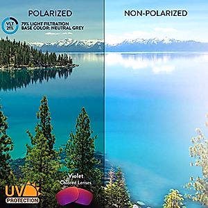 Apex Lenses Non-Polarized Replacement Lenses for Dragon Hype Sunglasses (Violet)