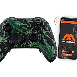 "420 Black" Anti-recoil Smart Rapid Fire Custom Modded Controller Compatible with Xbox One Elite MASTER MOD for All Major Shooter Games
