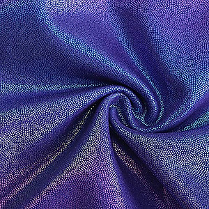 Nothing Girls Gymnastics Shorts Athletic Leotards Sparkle Dance Tumbling 5-10Years (Purple, 7-8 Years)