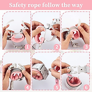 Toddlers Leash for Girls,Child Harness Leashes for Toddlers,Safety Baby Leashes Anti Lost Wrist Link 4 in 1 Walking Wristband Assistant Strap Reflective Back Belt Pink The Best Gift(Butterfly)