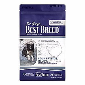 Best Breed Dr. Gary's Countryside Recipe Slow-Cooked in USA, Natural Dry Dog Food for All Breeds and Sizes, 4lbs.