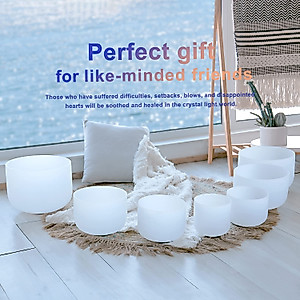 CVNC 2PCS Purple Color Heavy Duty Canvas Padded Carrying Case Travelling Bag For 6-12 Inch Crystal Singing Bowl