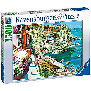 Ravensburger Romance in Cinque Terre 1500 Piece Jigsaw Puzzle for Adults - 16953 - Every Piece is Unique, Softclick Technology Means Pieces Fit Together Perfectly