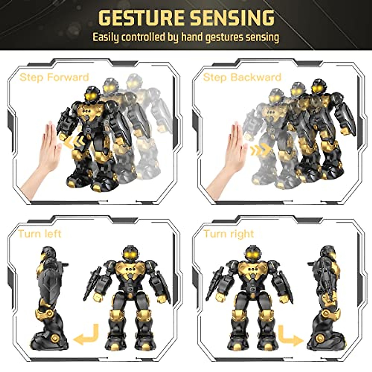 semour Gesture Sensing RC Robot Toy for Kids Ages 5-7 | Programmable and Interactive | Perfect Christmas Birthday Gifts for Boys and Girls