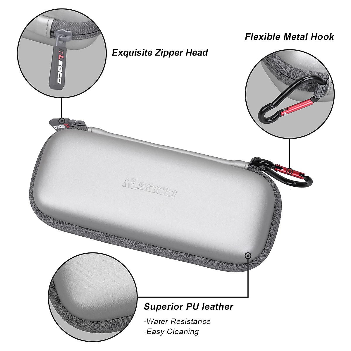 RLSOCO Case for Merkur Futur 23C/33C/34C/37C/38C Razor & works with Schick Razor