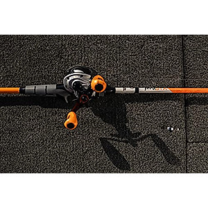Abu Garcia 6'6" Max STX Fishing Rod and Reel Baitcast Combo, 1-Piece Rod, Size LP Reel, Left Reel Handle Position, Lightweight Graphite Frame, MagTrax Brake System