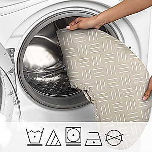 Boppy Nursing Pillow Organic Original Support, Sand Criss Cross, Ergonomic Nursing Essentials for Bottle and Breastfeeding, Firm Hypoallergenic Fiber Fill with 100% Organic Cotton Nursing Pillow Cover