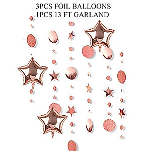 75th Birthday Decorations for Women by Hombae, 75th Anniversary Decorations, 75 Bday Decorations, Rose Gold Cheers to 75 Years Banner, 75 Birthday Decor, 75 Years Old Party Favors Supplies