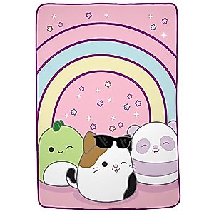 Franco Squishmallows Bedding Super Soft Plush Throw Blanket, 62 in x 90 in