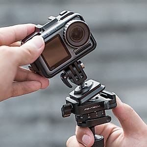 PGYTECH Action Camera Arca-Type Quick Release Plate for Gopro, Insta360, DJI Osmo Action/Pocket and Most Action Cameras