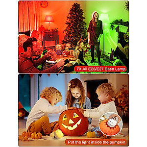 Rechargeable Battery Operated Light Bulb [2 Pack], Bright Rechargeable Light Bulbs, 3600mAh, 110lm, E26 Socket, Multiple Colors, Remote Control Puck Emergency Lamp,Timer,Dimmer,for Non-Hardwired