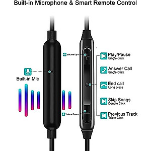 USB C Headphones for iPhone 15 Pro 15 Plus USB Type C Wired Earbuds Noise Canceling in-Ear Earphones with Microphone for iPad Pro Samsung Galaxy S23 S22 Ultra Z Flip 5 Pixel 5 4a 3a Oneplus, 2 Pack