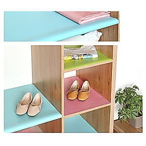 Shelf Liner, Drawer Liners for Kitchen,Non Adhesive Water Resistant, Strong Grip,Easy Clean and Trim, Smooth Surface Liners for Kitchen Cabinets, Shelves, Pantry (Blue, 11.8 inches x 59 inches)