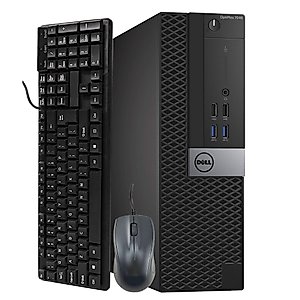Dell OptiPlex 7040 Small Form Computer Desktop PC, Intel Core i5 6500 3.2GHz Processor, 8GB Ram, 256GB NVMe SSD, Keyboard & Mouse, WiFi | Bluetooth, HDMI, Windows 10 Professional (Renewed)