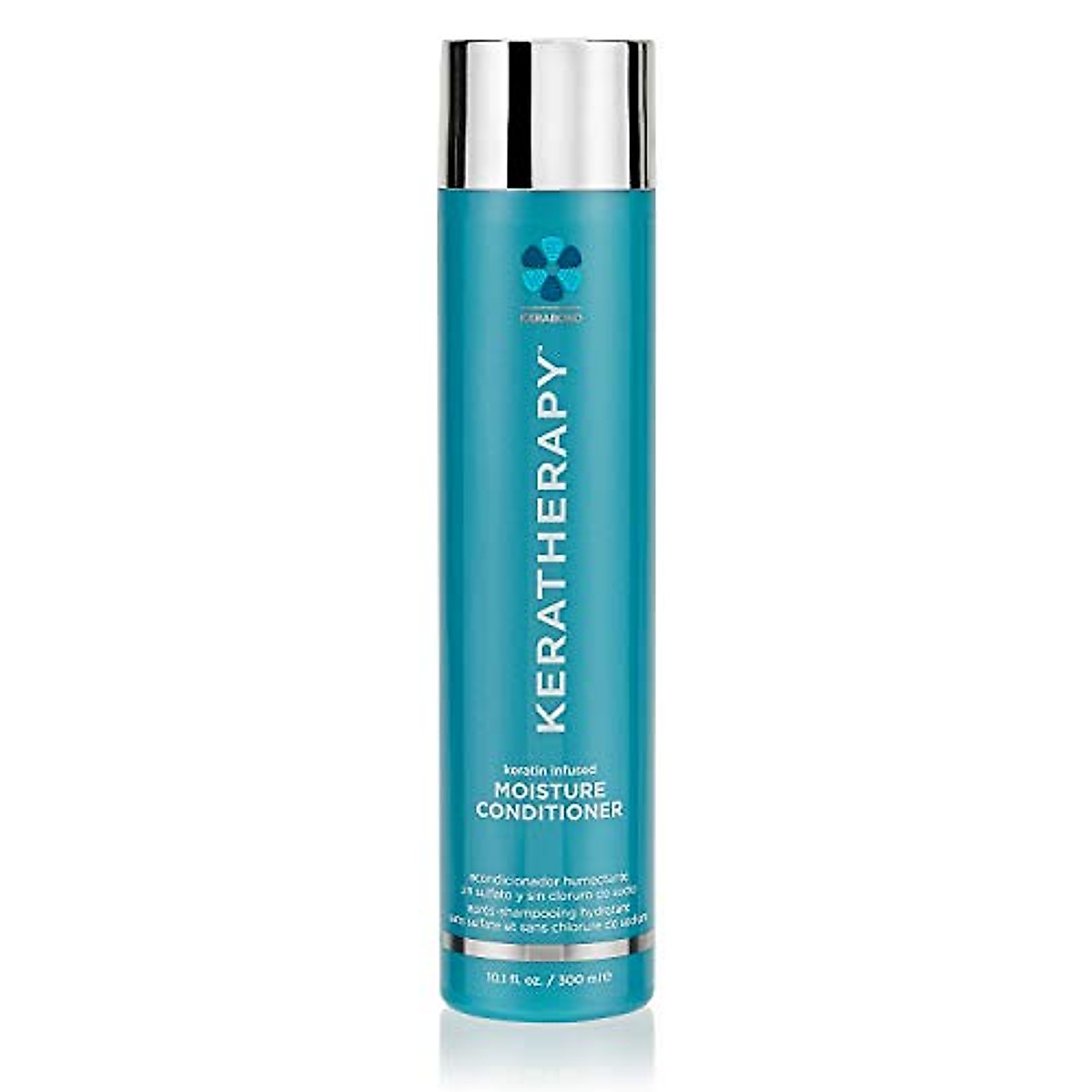 KERATHERAPY Keratin Infused Moisture Conditioner, 10.1 fl. oz., 300 ml - Hydrating & Moisturizing Conditioner for Dry or Damaged Hair with Collagen, Jojoba Oil, & Kerabond Technology - Sulfate Free