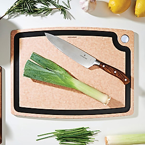 Epicurean Gourmet Series Cutting Board with Juice Groove, 17.5-Inch by 13-Inch, Natural/Slate