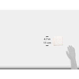 Leviton 80455-W 2-Gang 1-Duplex 1-Decora/GFCI Device Combination Wallplate, Standard Size, Thermoset, Device Mount, White, 25-Pack