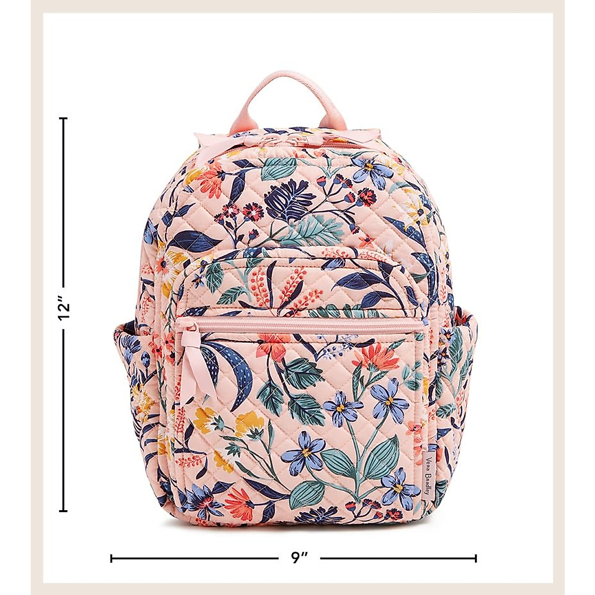 Vera Bradley Women's Performance Twill Small Backpack, Twilight Garden, One Size