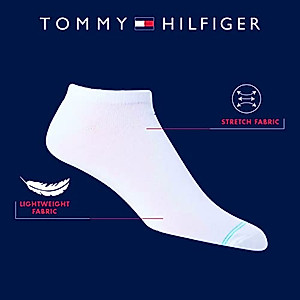 Tommy Hilfiger Men’s Socks – Lightweight No Show Socks (10 Pack), Size 7-12, Black/Blue