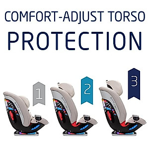 Maxi-Cosi Magellan LiftFit All-in-One Convertible Car Seat, 5-in-1 Seating System for Children from Birth to 10 Years (5-100 lbs), Topia Tan