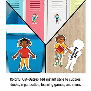 Carson Dellosa All are Welcome 36-Piece Student Diversity Cutouts, 36 Diverse Students Cutouts for Bulletin Board and Diverse Classroom Décor, Inclusive Cutouts for Classroom