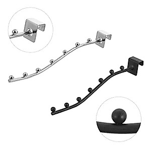 Baluue Pegboard Hooks 2pcs Folding Clothes Wall Mounted Clothes Hanger Rack Stainless Steel Garment Hooks Clothing and Closet Rod Storage Organizer Hanger Rack Stainless Wall Mounted Shelves