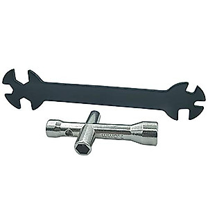 HOPLEX RC Car Wrench Multi-Function Wrench Turnbuckle Wrench with Cross Wrench for RC Car Repair Work