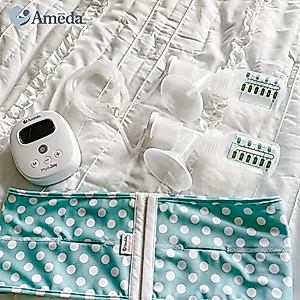 Ameda MYA Breast Pump Replacement Flanges 28mm, Comfort Fit Angled Flange, 2 Count (1 Pair)