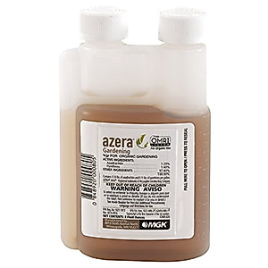 Azera Gardening 8 oz, Botanical Dual Action Azadirachtin/Pyrethrin Fast-Acting Insecticidal Concentrate for Organic Gardening.