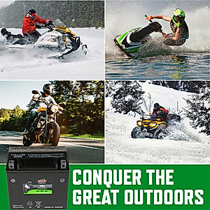 Interstate Batteries YTX14-BS 12V 12Ah Powersports Battery 200CCA AGM Rechargeable Replacement for Motorcycles, ATVs, UTVs, Scooters, Snowmobiles (CITX14-BS)