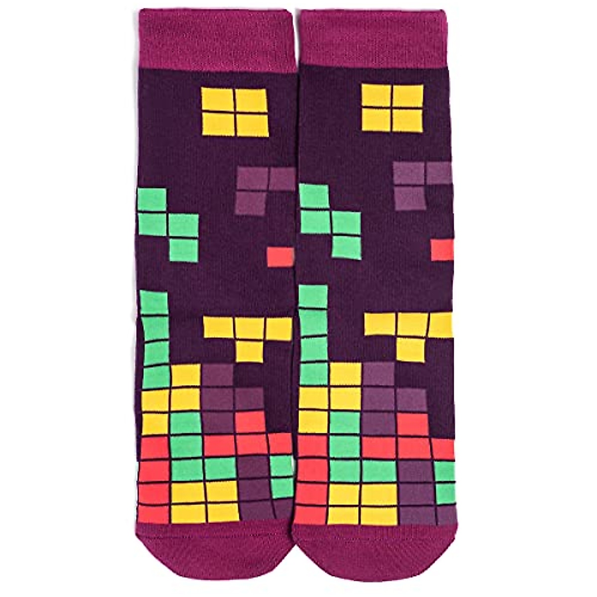 Do Not Disturb I'm Gaming Video Game Socks - Funny Gamer Gifts For Men and Women (Block Party)