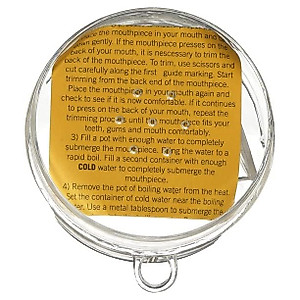 Everlast Clear Double Mouth Guard with case for Fight Sports Including Soccer, Lacrosse and Boxing