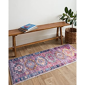 Loloi II Fiona Collection B20342 Blue/Purple, Contemporary 2'-0" x 5'-0" Accent Rug