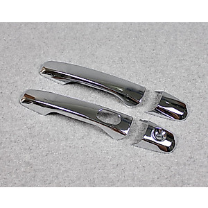 Fit for Ford Explorer 2015 2016 2017 2018 with Smart Keyhole Door Handle Cover Trim Trims Chrome