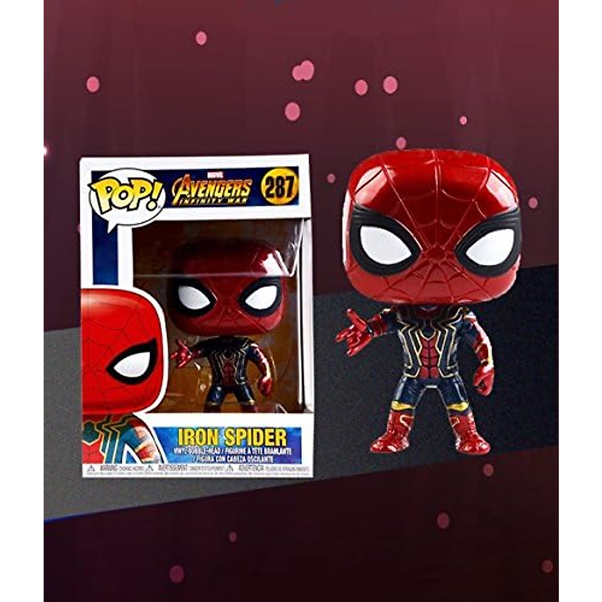POP Marvel: Avengers Infinity War - Iron Spider (Spider-Man) Funko Pop! Vinyl Figure (Bundled with Compatible Pop Box Protector Case), Multicolor, 3.75 inches