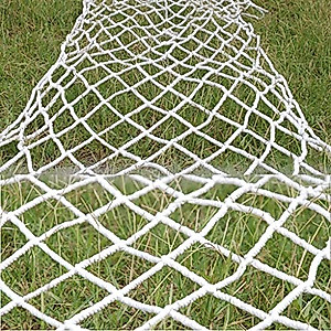 Ynet Child Safety Net, Balcony Anti-Fall Net, Child Climbing Net, Outdoor Stairs Fence Net, White Nylon Rope Decorative Net, Cargo Net, Construction Net, Car Net, 1x5m (Size : 102m(33x5ft))